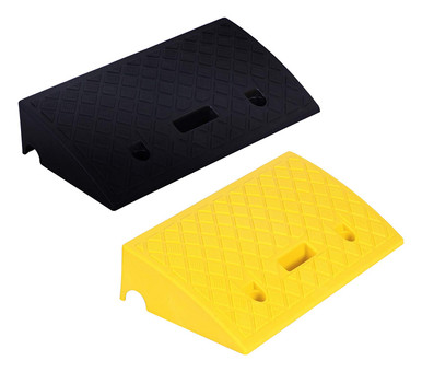 Pyle Portable Lightweight Curb Ramps - 2 Pack Heavy Duty Plastic ...
