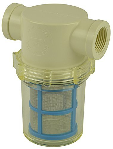 1' Female NPT In-line Strainer with 50 mesh stainless steel screen ...