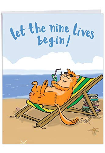 NobleWorks - Cat Retirement - Cute Happy Retirement Notecard for ...