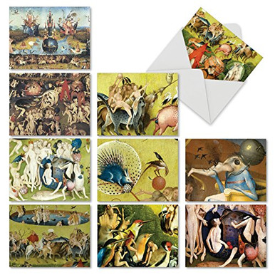 10 'Hieronymus Bosch' Artistic Note Cards with Envelopes 4 x 5.12 inch ...