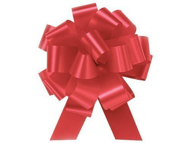 Imperial Red Pull String Bows - 5.5 Inch Wide 20 Loops (1 and 7/8 Inch ...