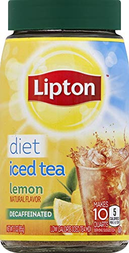 Lipton Iced Tea Mix - Diet Decaffeinated Lemon - 3 oz - Warehousesoverstock