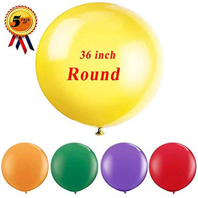 36 inch Giant Balloons Assorted Jumbo Thick Round Latex Balloons for ...