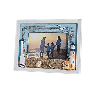 MUAMAX 4" x 6" Nautical Picture Frames Beach Photo Frame Tropical ...