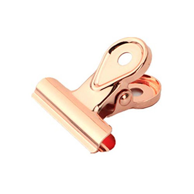 MultiBey Rose Gold Copper Bulldog Paper Clips Jumbo Large Medium Small ...