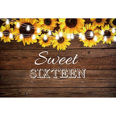 DORCEV 6x4ft Sweet Sixteen Photography Backdrop 16th Birthday Party ...