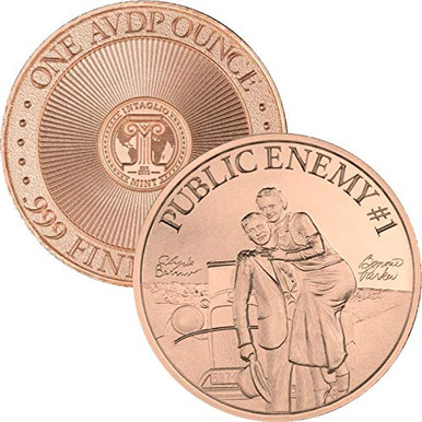 Jig Pro Shop Intaglio Mint Public Enemy #1 Series 1 oz .999 Pure Copper ...