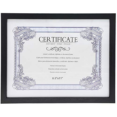 Juvale 6-Pack Bulk Award Certificate Frames for 8 x 11 Inch Documents ...