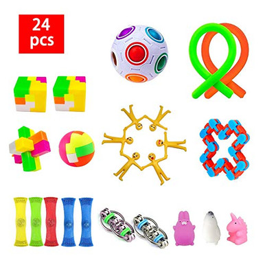 24 Pack Sensory Fidget Toys Set?Stress Relief Hand Toys for Adults Kids ...