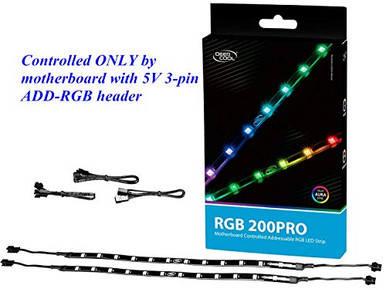 DEEP COOL RGB 200PRO Addressable RGB LED Strip, SYNC Controlled via 5V ...