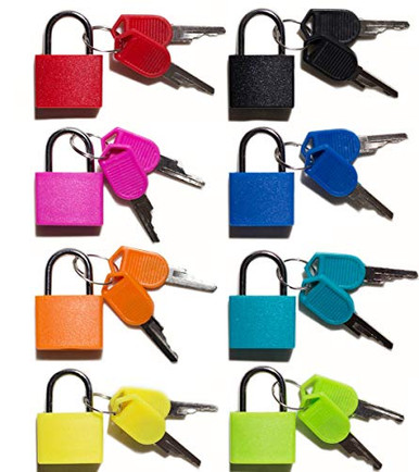 Key Lock(8 Pack) Mini Padlock with Key Home & School Essentials for ...