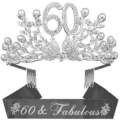 60th Birthday Party Decorations Supplies, 60th Princess Birthday Tiara ...