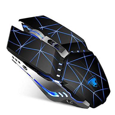 TENMOS T12 Wireless Gaming Mouse Rechargeable, 2.4G Silent Optical ...
