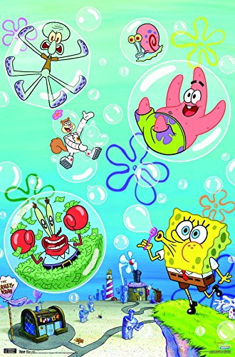 Trends International Spongebob Bubbles Wall Poster 22.375" x 34 ...