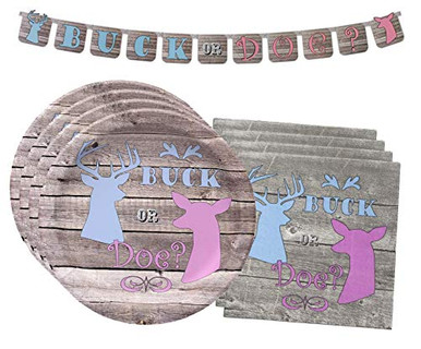 Gender Reveal Party Pack, Gender Reveal Baby Shower kit ...