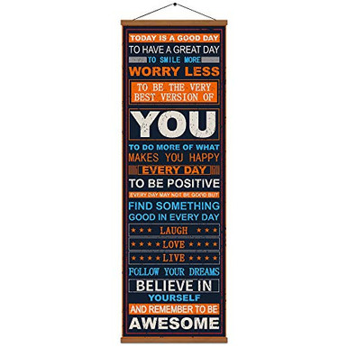 WEROUTE Inspirational Motivational Print Poster Positive Be Awesome ...