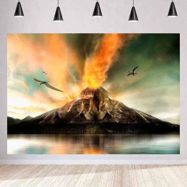 MEETSIOY Volcano Backdrops Magical Volcanic Eruption Photography ...