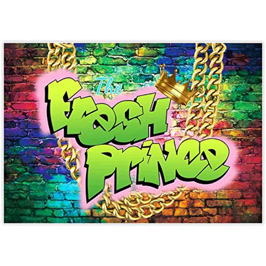 Allenjoy 7x5ft The Fresh Prince Backdrop Graffiti Colorful Brick 80s ...