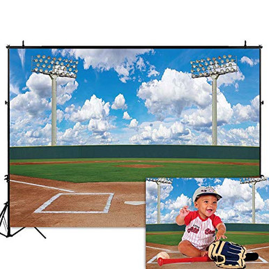 Funnytree 7x5FT Baseball Field Photography Backdrop for Birthday Party ...