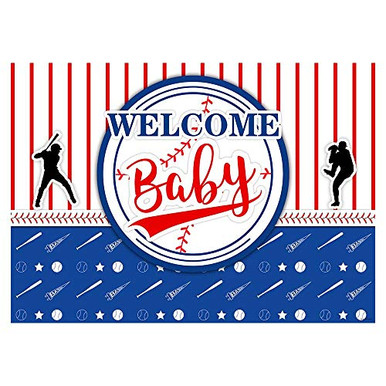 Funnytree 7x5FT Baseball Baby Shower Photography Backdrop Welcome Baby ...