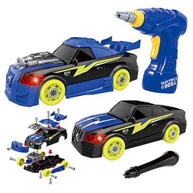 GILOBABY Take Apart Racing Car, STEM Toys 26 Pieces Assembly Car Toys ...