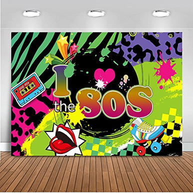 Mehofoto I Love 80s Backdrop Back to 80s Hip Pop Photography Background ...