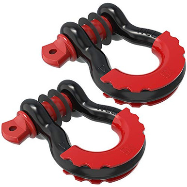 oEdRo D Ring Shackles (2pc) 4.75 Ton (9500 Lbs) Capacity with 7/8'' Pin ...