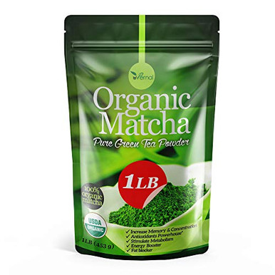 Organic Matcha Green Tea Powder USDA Certified - 100% Pure Macha ...