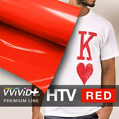VVIVID+ Red Premium Line Heat Transfer Vinyl Film for Cricut ...