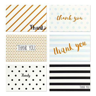 Thank You Cards - 144-Count Thank You Notes, Bulk Thank You Cards Set ...