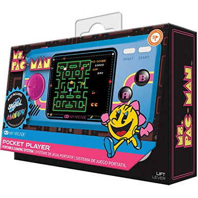 My Arcade Ms. Pac-Man Pocket Player - Collectible Handheld Game Console ...