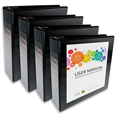 3 inch 3 Ring Binders, Rugged Heavy Duty Design for Home, Office, and ...