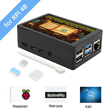 Geekworm for Raspberry Pi 4 Model B, 3.5 inch Touch Screen with ABS ...