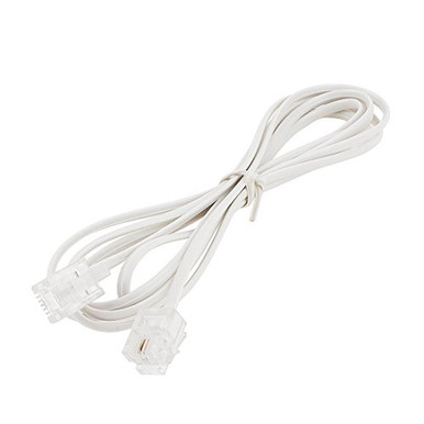 Uxcell RJ11 Telephone Cable Connector, 4.8ft for Landline Telephone ...