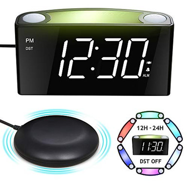 Mesqool Loud Alarm Clock Bed Shaker, Powerful Vibrating for Heavy ...