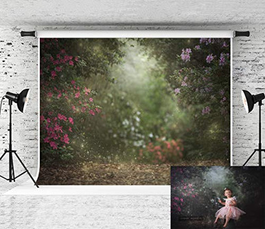 Kate 7x5ft Floral Portrait Backdrop for Photography Green Forest ...