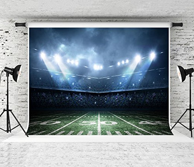 Kate 7x5ft Football Field Photography Backdrop Spotlights Customized ...