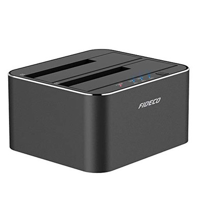FIDECO USB 3.0 to SATA Dual Bay External Hard Drive Docking Station for ...