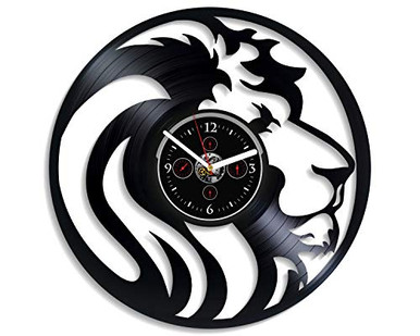 Lion Wall Clock 12 Inch Animal Wall Clock Africa Wall Clock Vintage ...