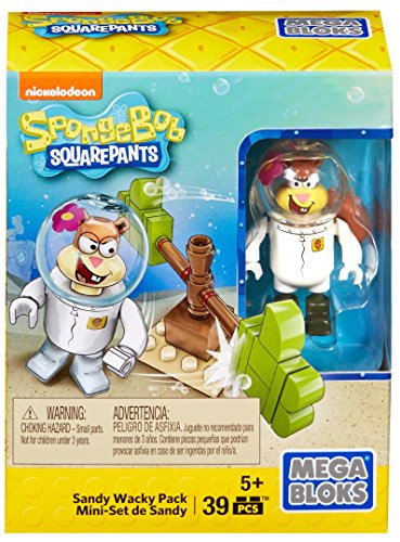 Megabloks Spongebob Squarepants Sandy Wacky Pack Building Playset ...
