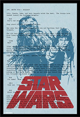 Trends International Wall Poster Star Wars Han and Chewbacca Text, 24 x ...