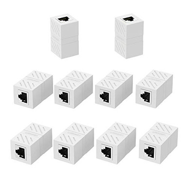 UGREEN RJ45 Coupler 10 Pack in Line Coupler Cat7 Cat6 Cat5e Ethernet ...