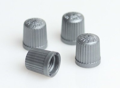 BMW TPMS Wheel Valve Stem Cap set Gray ( x4 ) tire air fill screw on ...