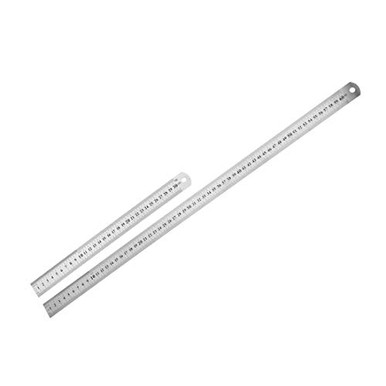 uxcell Straight Ruler 30cm 12 Inch 60cm 24 Inch Metric Stainless Steel ...