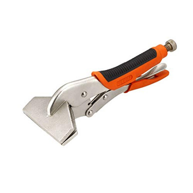 uxcell Sheet Metal Clamp Locking Pliers TPR Handle High Carbon Steel 10 ...