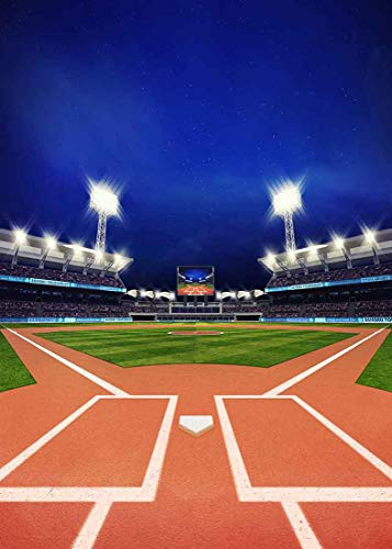 Baseball Stadium Backdrop 5x7ft Ballpark Auditorium Light Photography ...