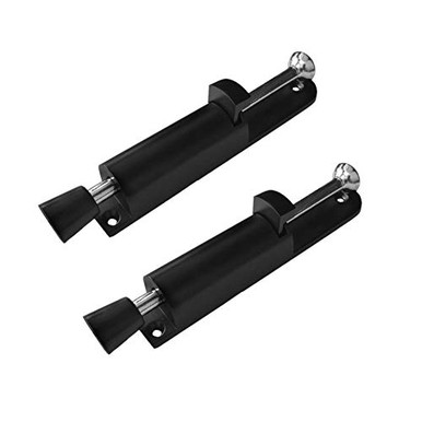 RUN 2 Pcs Heavy Duty Spring Loaded Door Stoppers Step-On Door Stop ...