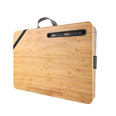 Home Office Lap Desk-wishacc Portable Bamboo Laptop Lap Desk ...
