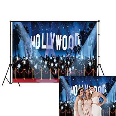 LB 9x6ft Hollywood Backdrop Red Carpet Movie Night Backdrops for ...