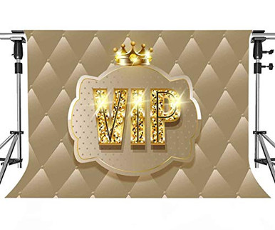 VIP Backdrop for Photography Beige Crown VIP Background for Baby Shower ...